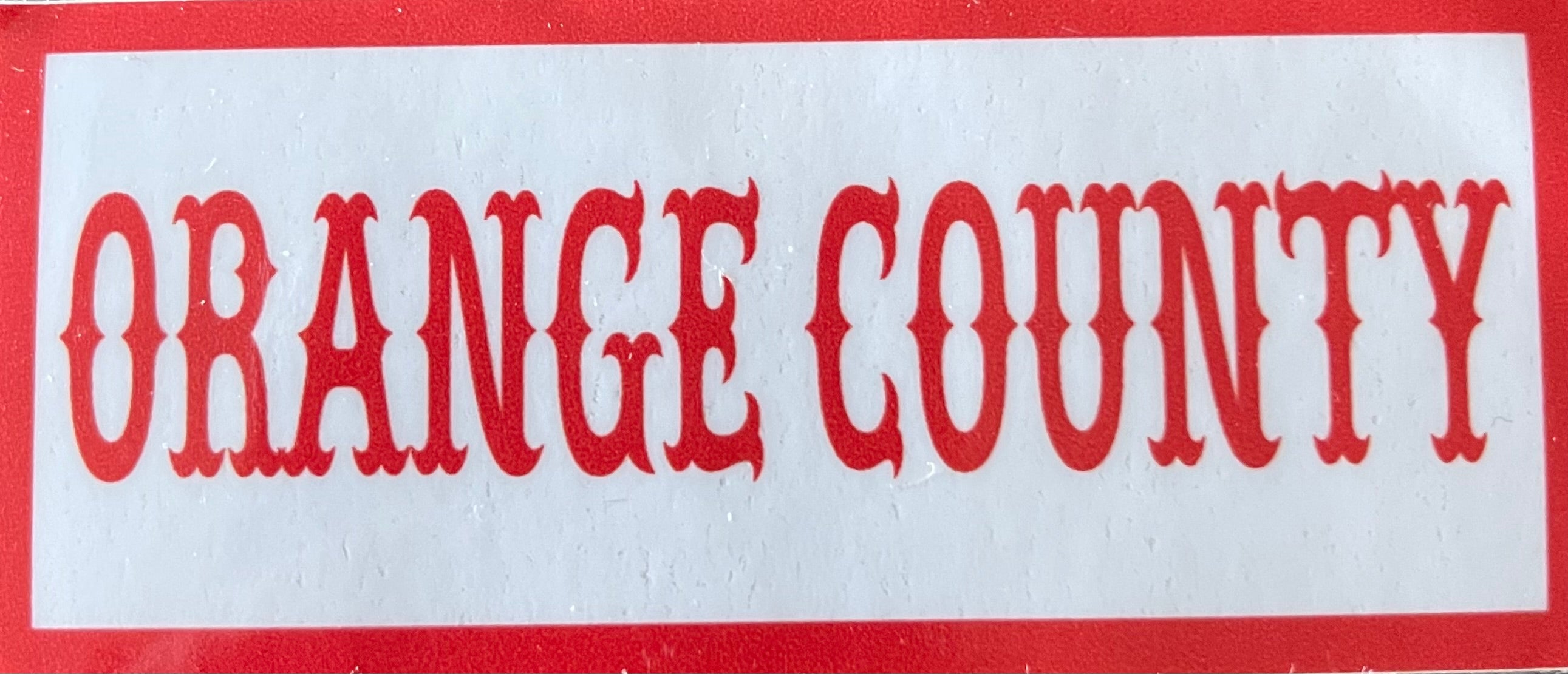 ORANGE COUNTY STICKER – HAMC⚡️OC SUPPORT GEAR