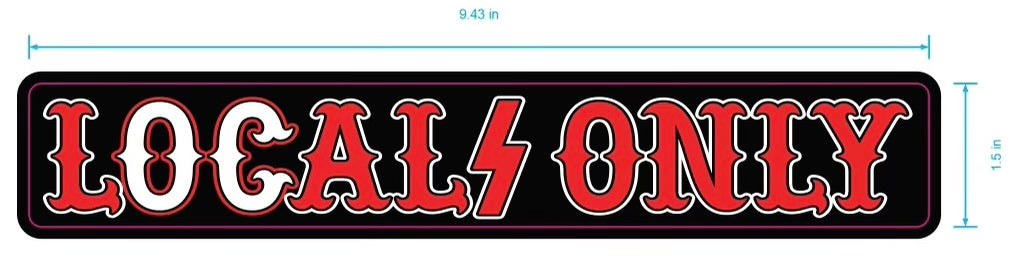 SWING ARM STICKER - LOCALS ONLY – HAMC⚡️OC SUPPORT GEAR